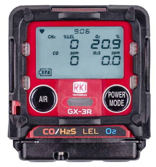 RKI Instruments GX-3R 72-RA-D Confined Space 4 Gas Monitor with 12 VDC Charger - RK72-RA-D ...